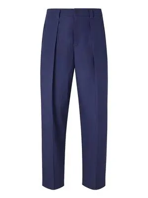 A.p.c. Renato Straight-leg Cotton-twill Trousers - Blue