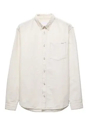 Prada Chambray Shirt Ecru