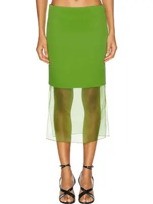 Khaite KHAITE Sybil Skirt Absinthe