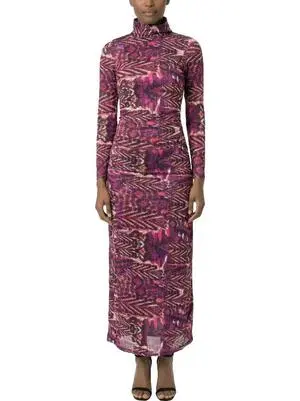 AREA STARS Lee Midi Jersey Skirt - Purple