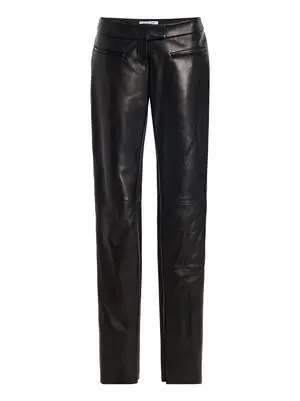 LAQUAN SMITH Leather Cigarette Pants