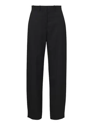 Loewe Wool Wide-leg Trousers - Black