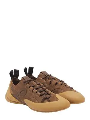 Loewe Grip Anagram Suede Sneakers - Brown