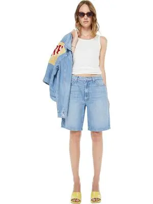 MOTHER The Undercover Bermuda Shorts In Last Bite - Blue