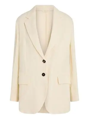 Brunello Cucinelli Linen Blazer - Cream