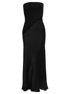 Gabriela Hearst Chiki Strapless Maxi Dress - Black