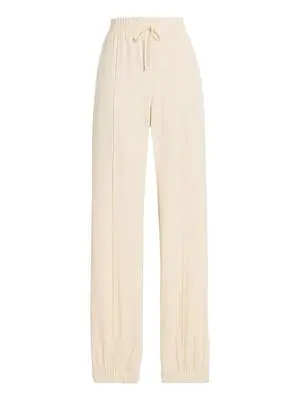 JIL SANDER Satin Track Pants - Cream