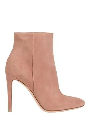 GIANVITO ROSSI Suede Ankle Boots - Blush