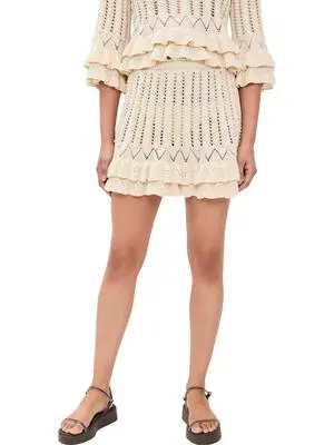 Isabel Marant Étoile Nelle Ruffle Mini Skirt - Ecru