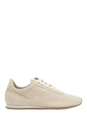 TOTEME Flex Suede Sneakers Cream
