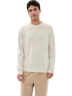 Barbour Flaxby Linen Blend Crew Neck Tee - Neutral