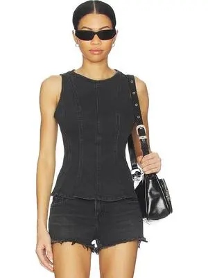 LEVI'S Leighton Peplum Top - Ny Nights