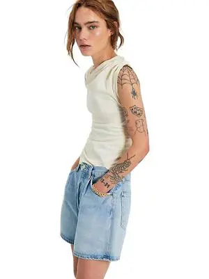 AGOLDE Rhoda Denim Shorts - Raft