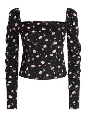 Dolce & Gabbana Carnations-print Silk Top - Multicolor