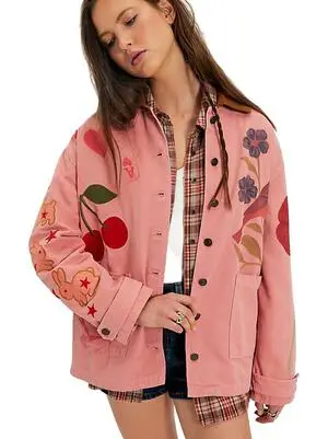 DENIM AND BONE Love Shop Heavyweight Cotton Jacket - Multicolor