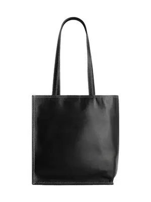 Cos Leather Townhouse Shopper Bag - Black