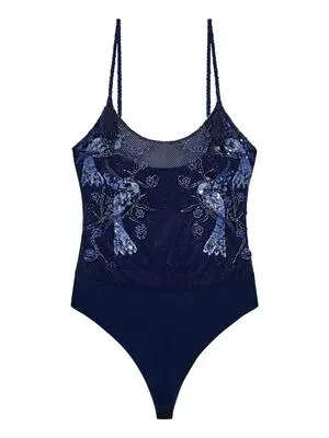Giorgio Armani Embroidered Bodysuit - Patterned