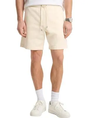 Michael Kors Logo Cotton Shorts Natural