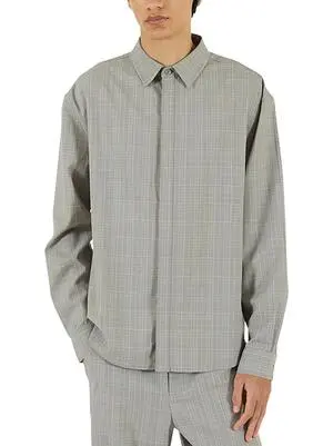 KROST Jordan Wool Plaid Shirt - Gray