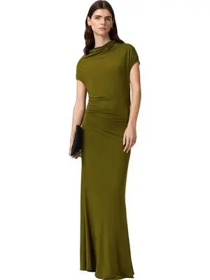 ALLSAINTS Selena Bodycon Maxi Dress - Green