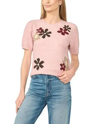 CECE DUPRAZ Floral Pullover Sweater - Zephyr