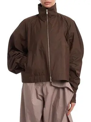ISSEY MIYAKE Pleats Please Akimbo Mock Neck Jacket