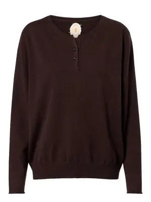 Jardin Des Orangers Cashmere V-neck Sweater - Brown