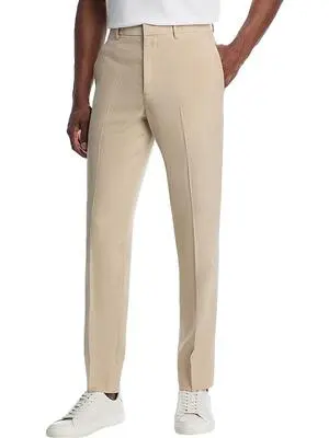 Theory Mayer Linen & Wool Slim Fit Suit Pants - Tan