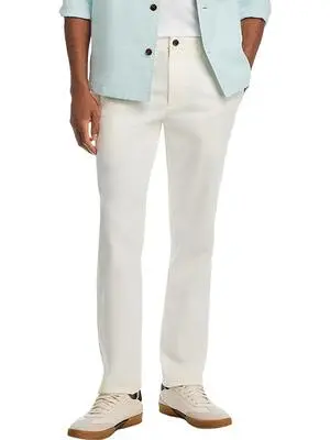 Theory Zaine Pants In Moonsoft Cotton - Winter Ivory