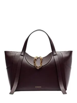 Givenchy The Snatch Leather Tote Bag - Burgundy