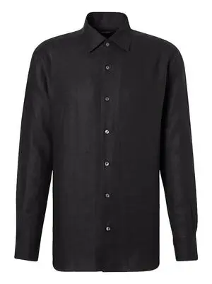 Zegna Zegna Linen Shirt Black