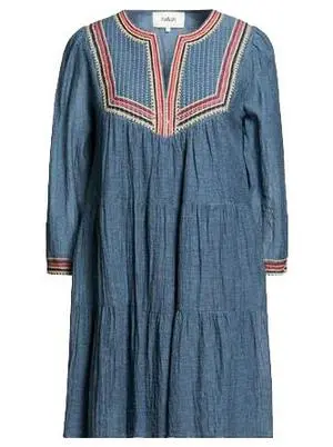BA&SH BA & SH Cotton Mini Dress With Embroidery