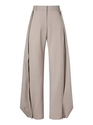 Loewe Draped Wide-leg Pants - Beige