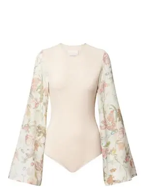 MAISON MARGIELA Floral Bodysuit - Multicoloured