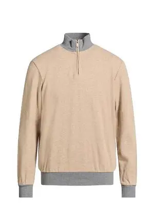 Eleventy Cotton-blend French Terry Sweatshirt - Beige
