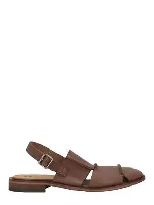 Moma Calfskin Slingback Sandals - Brown