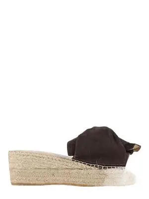 Manebí Espadrilles With Rope Wedge - Dark Brown