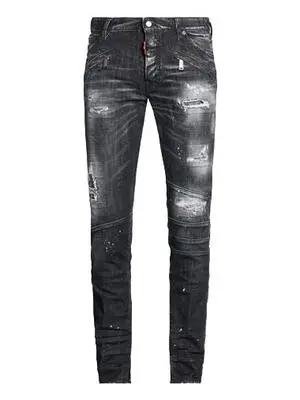 Dsquared2 Straight-leg Tie-dyed Jeans - Black