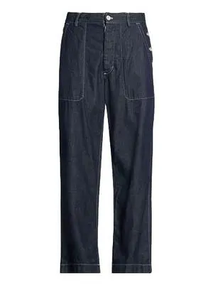 C.P. COMPANY Straight Leg Dark Wash Denim Jeans - Blue