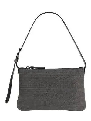 Brunello Cucinelli Leather Baguette Bag - Grey