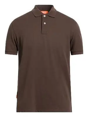 SUNS Polo Shirt Size Cotton, Elastane - Brown