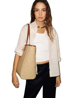 REFORMATION Sofia Raffia Tote - Natural
