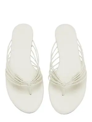REFORMATION Jessica Flat Thong Ivory