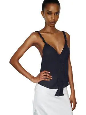 REFORMATION Cori Top - Black