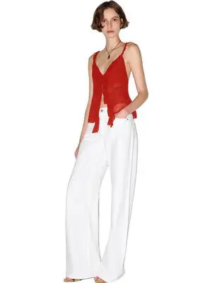 REFORMATION Cori Top - Red