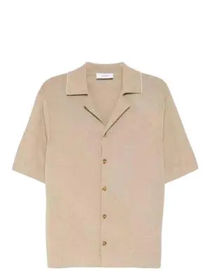 LARDINI Cotton Shirt - Brown