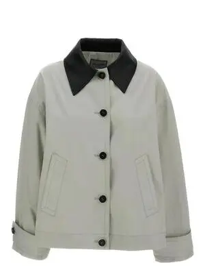 DURAZZI MILANO Button-up Jacket With Collar - Neutrals