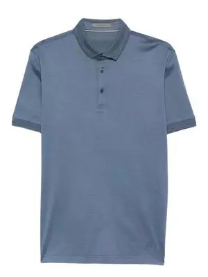 Corneliani Short-sleeve Polo Shirt - Blue