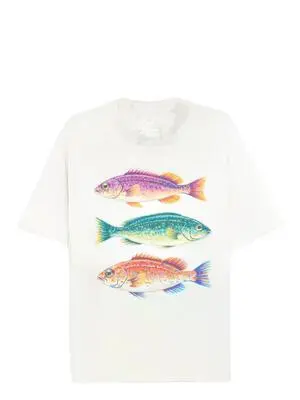 MELT Fish-print T-shirt - Neutrals