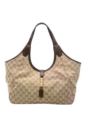 Gucci Monogram Pattern Tote - Neutrals